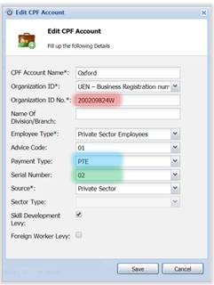 CPF e-submission. Common Errors. – Deskera Help Centre