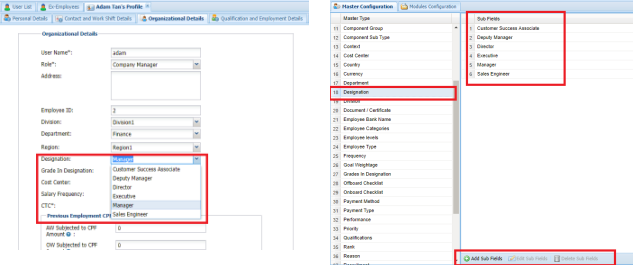 How to configure Master Types for different Modules in HRMS – Deskera ...