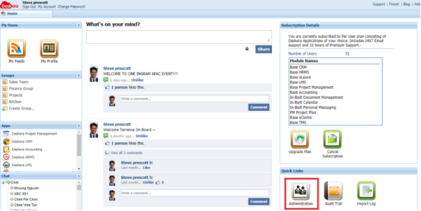 How to configure Administration Access and Application Access for Users ...