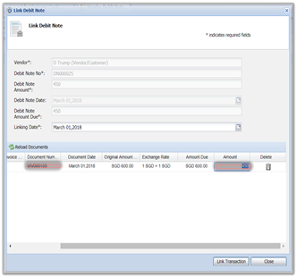 How do I offset sales and purchase from the same/different parties ...