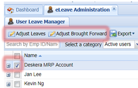 How can I adjust Leave Balance for the employee? What is the difference ...