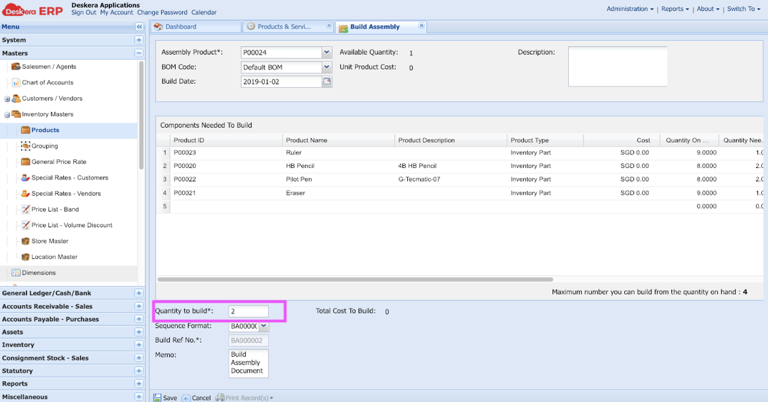 How to create Assembly Product and BOM Code? How to Build the Assembly ...