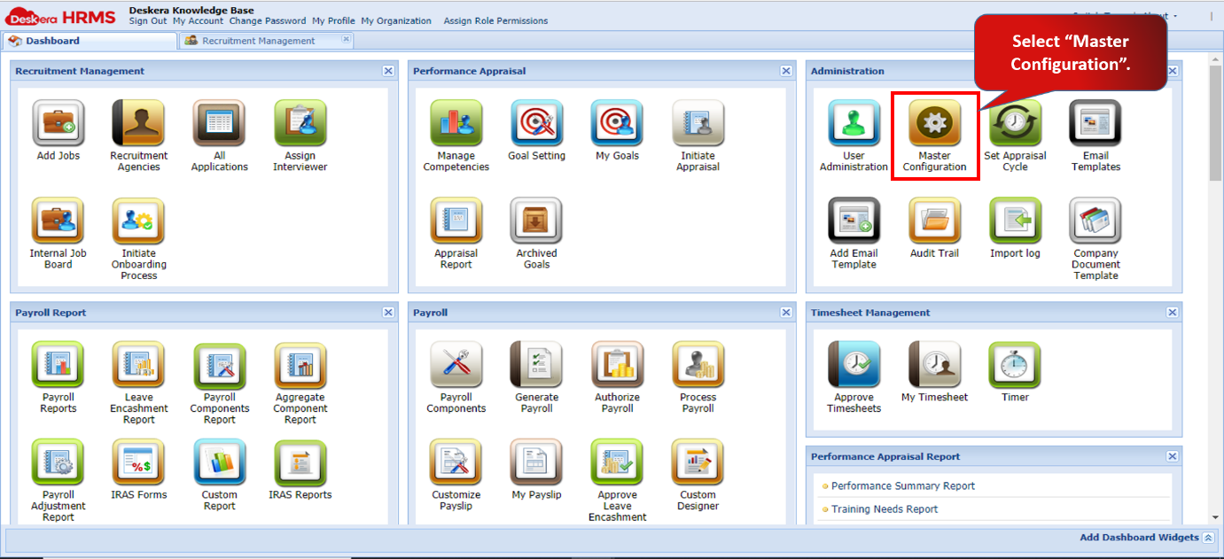 Module Configuration - Payroll Management Configuration – Deskera Help ...