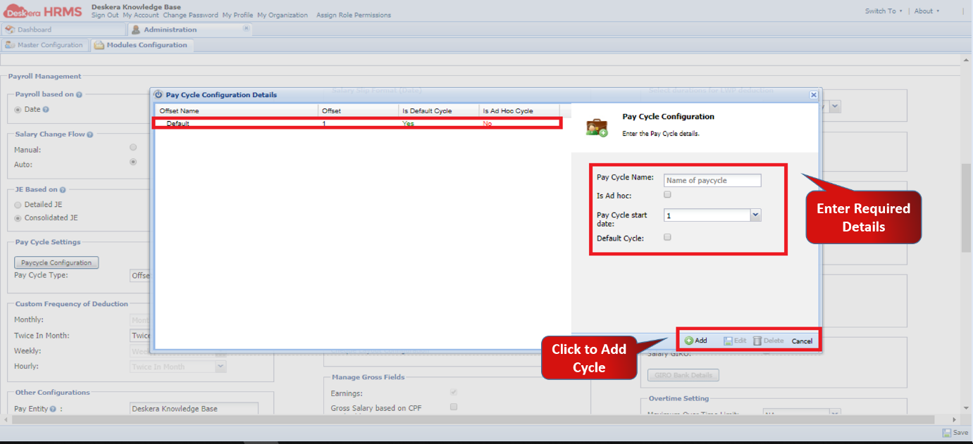 Module Configuration - Payroll Management Configuration – Deskera Help ...
