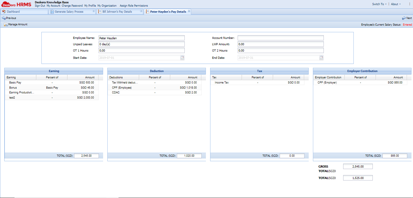 Payroll Process - Review Details – Deskera Help Centre