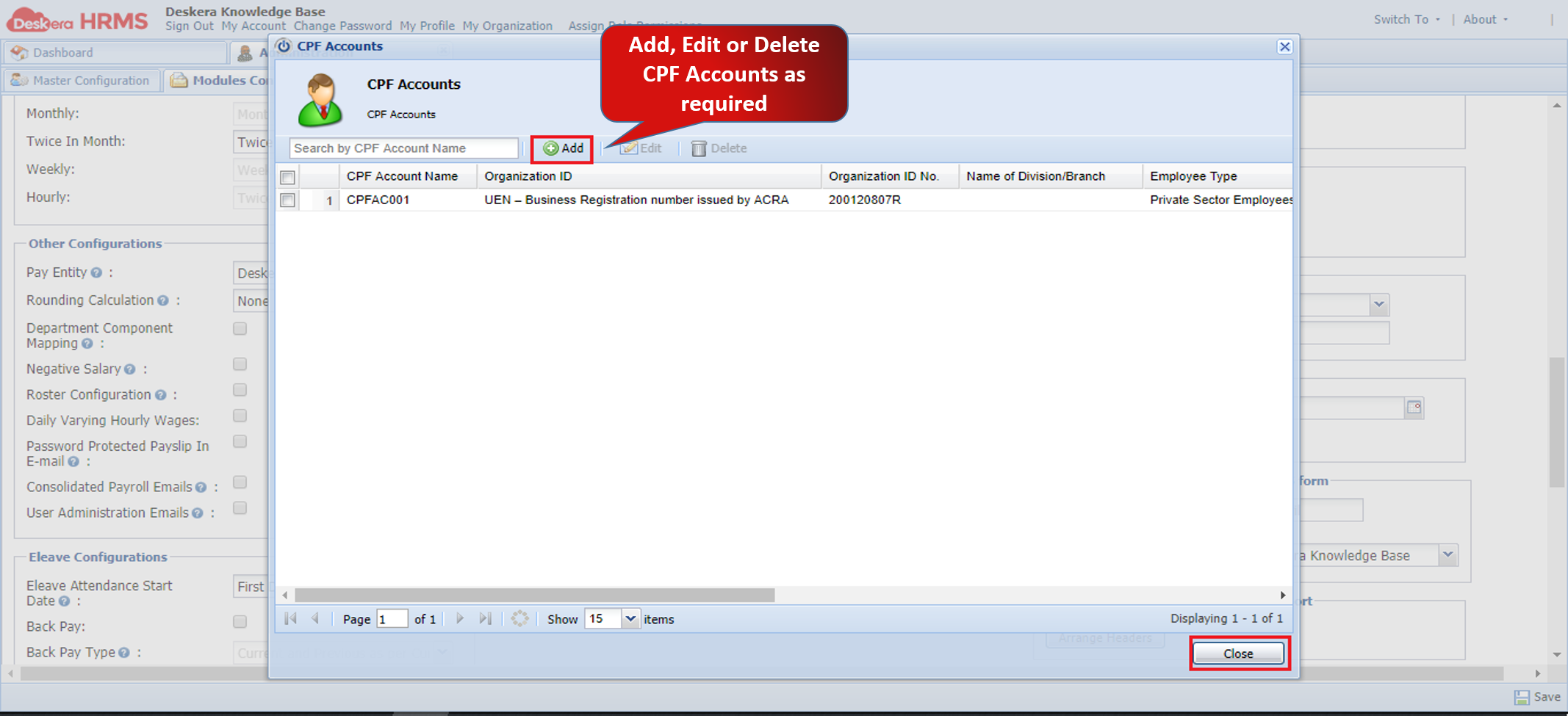 How to assign CPF account? – Deskera Help Centre