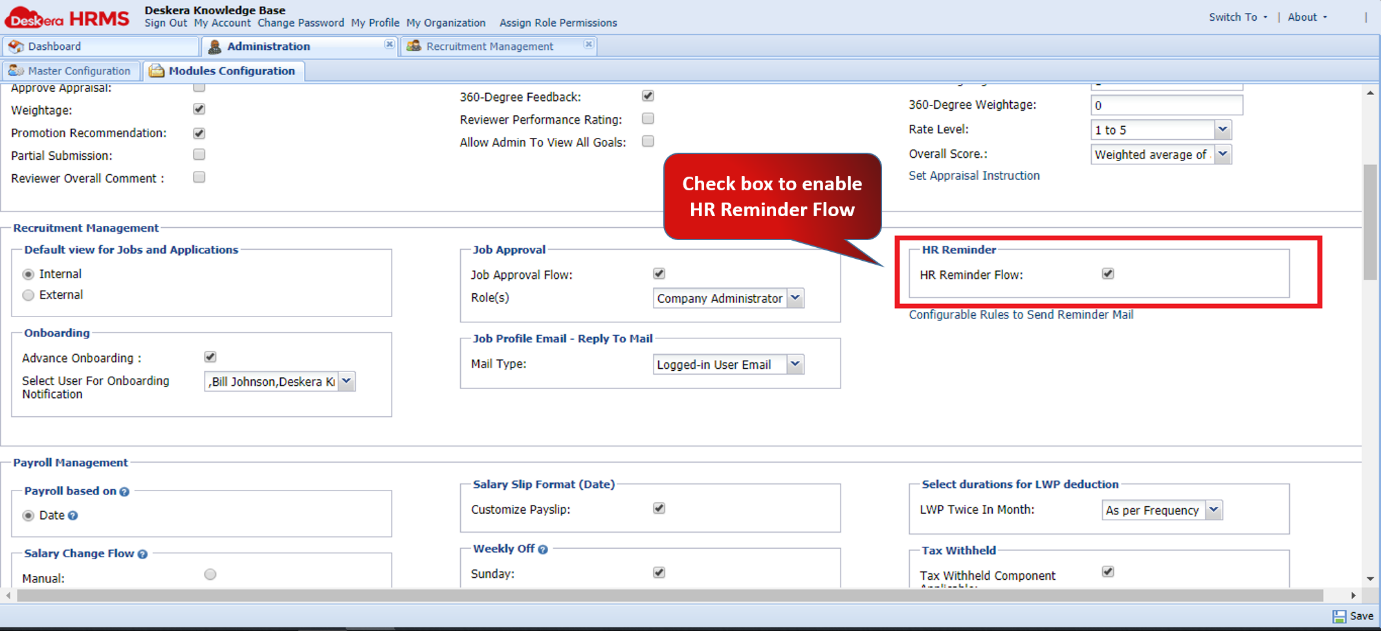 Module Configuration - Recruitment Management Configuration – Deskera ...