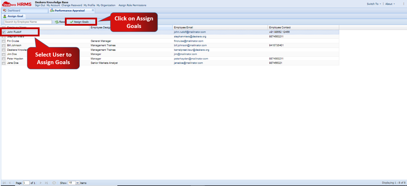Goals - Add/Assign Goals – Deskera Help Centre