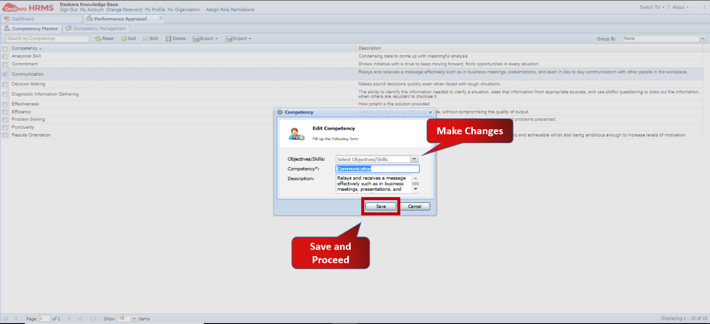 Competencies - Edit/Delete Competencies – Deskera Help Centre