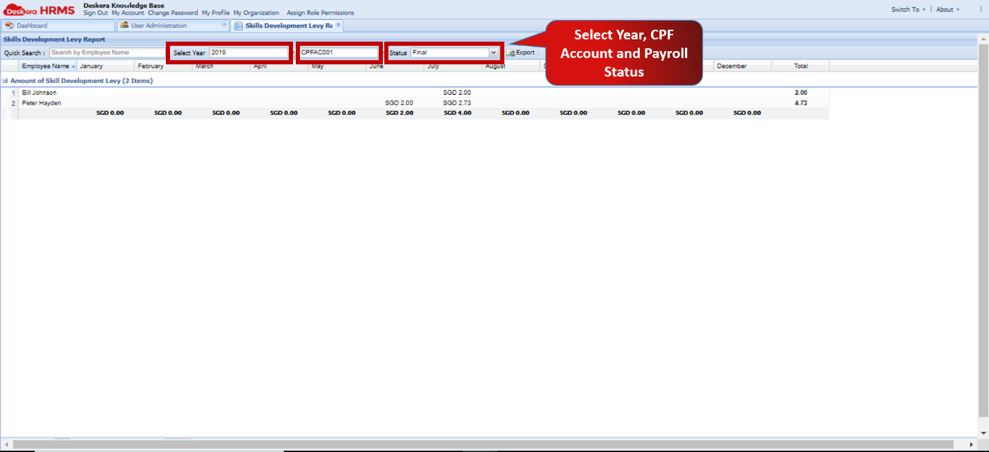 Skill Development Levy (SDL) Report – Deskera Help Centre