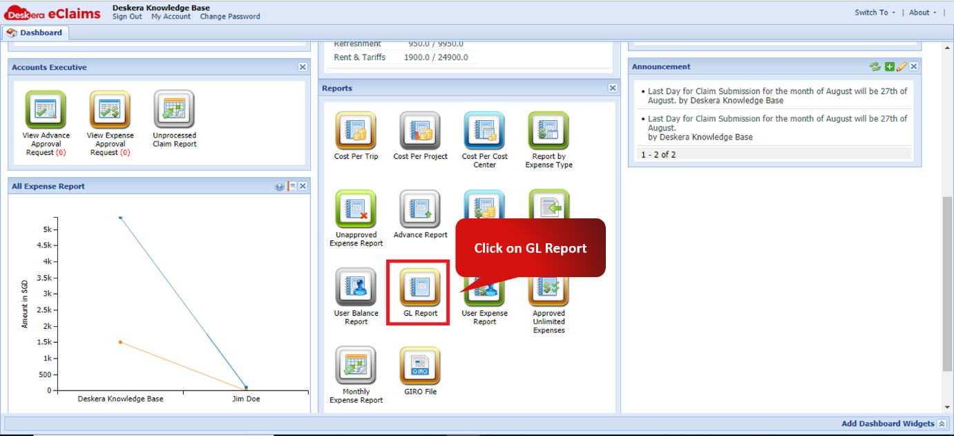 GL Report – Deskera Help Centre