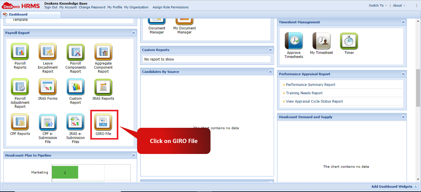 Employee-wise GIRO Reports – Deskera Help Centre