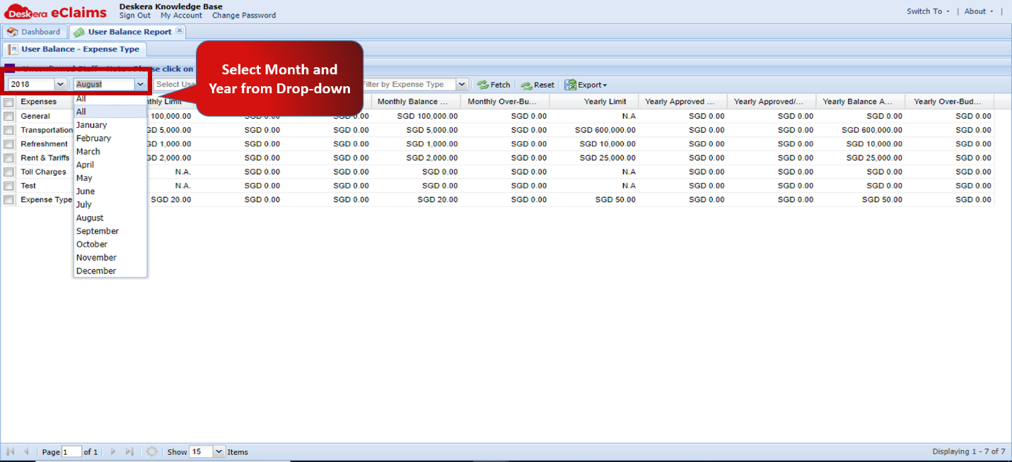 User Balance Report – Deskera Help Centre