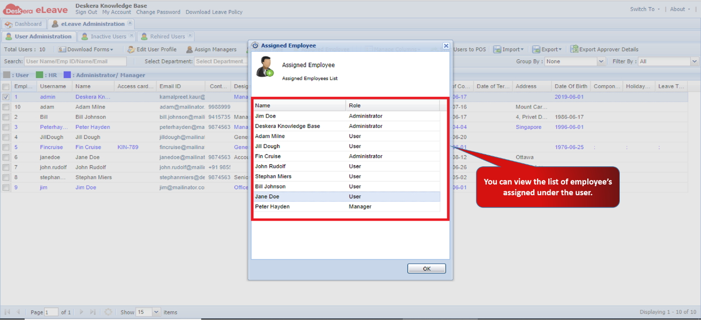 Deskera Eleave Employee Self Service