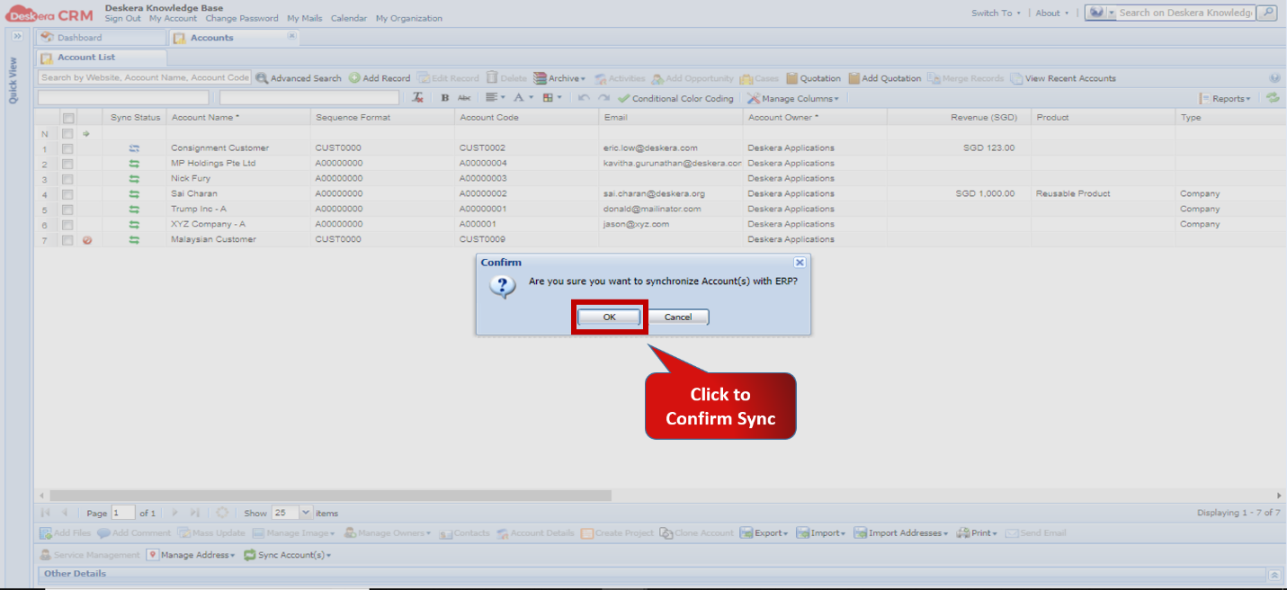 Sync Accounts from ERP – Deskera Help Centre
