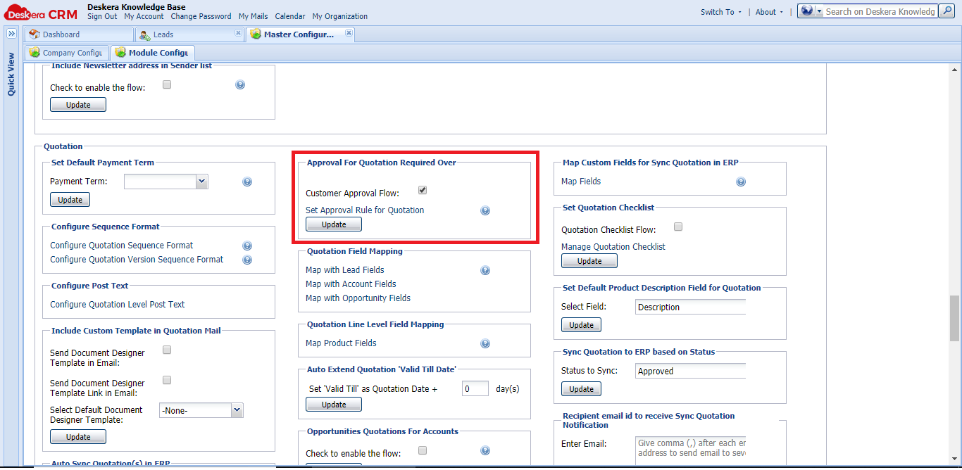 Approve, Reject Quotations – Deskera Help Centre