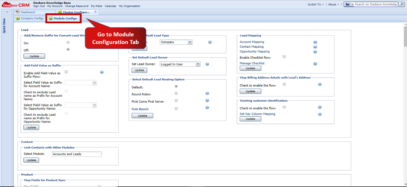 Module Configuration - Leads – Deskera Help Centre