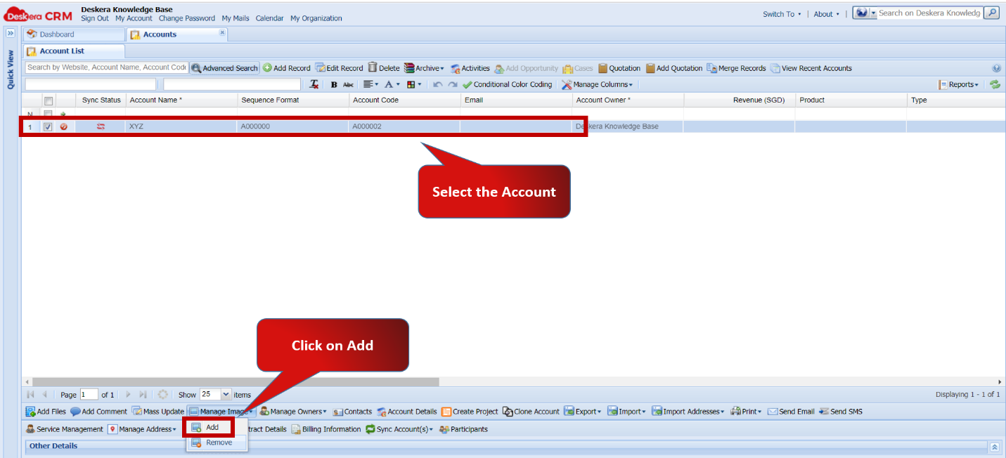 Manage Image – Deskera Help Centre