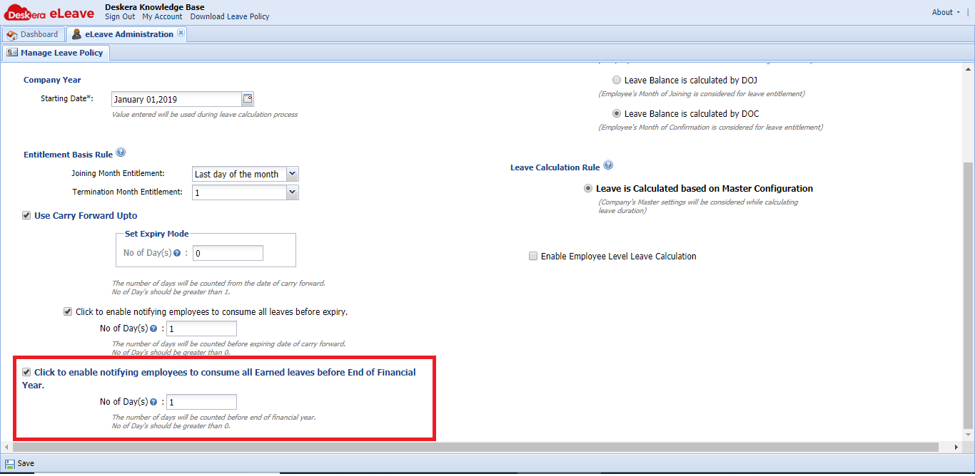 How To Configure Leave Management In Eleave Deskera Help Centre Online