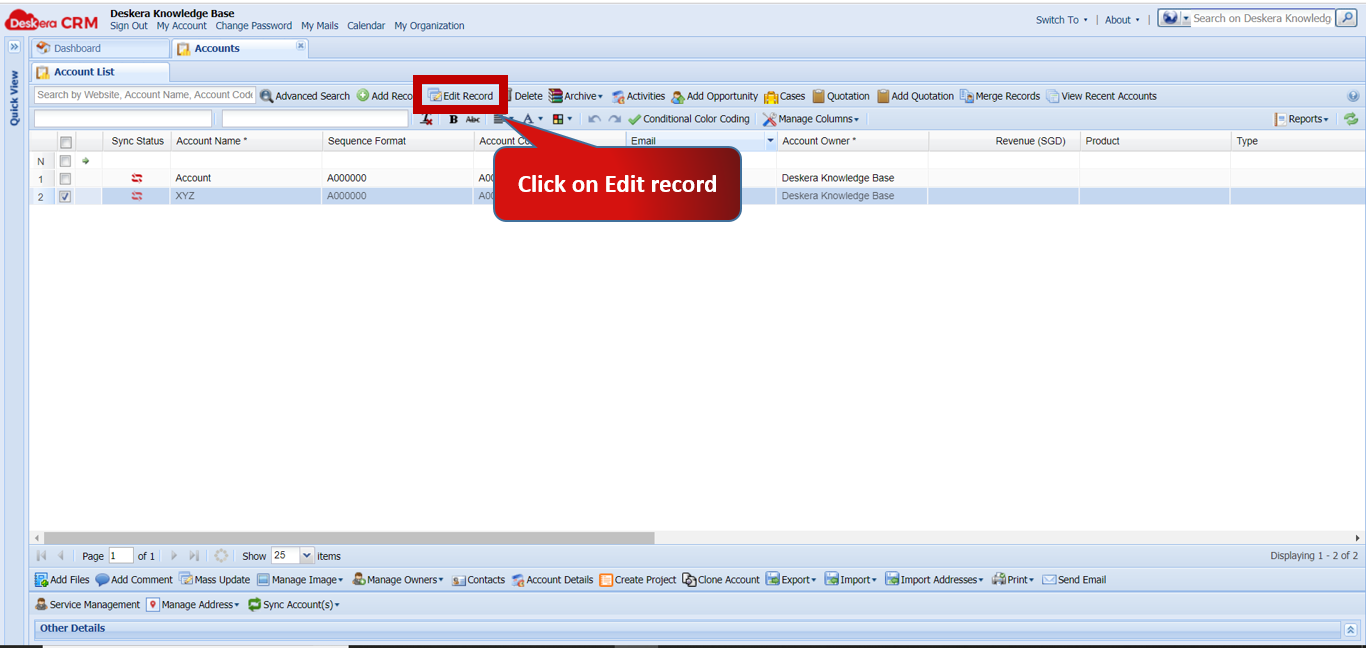 Edit, Delete & Archive Records- Accounts – Deskera Help Centre Edit, Delete & Archive Records- Accounts – Deskera Help Centre