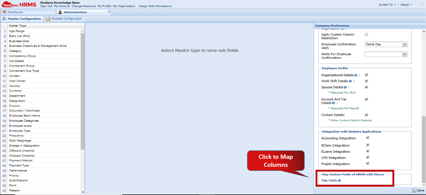 eLeave- HRMS Integration – Deskera Help Centre