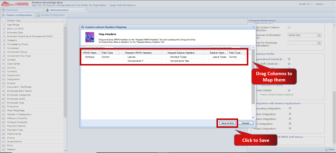 eLeave- HRMS Integration – Deskera Help Centre
