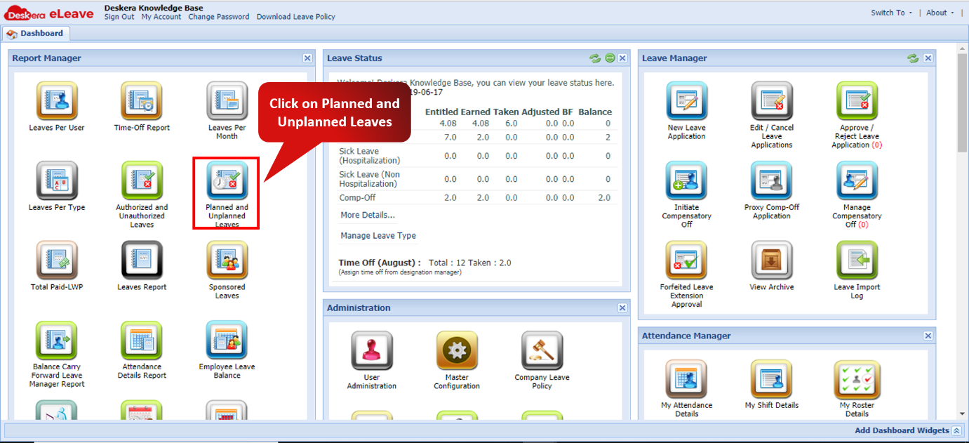 Planned and Unplanned Leaves – Deskera Help Centre