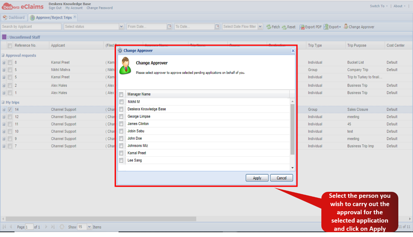 Change Approver – Deskera Help Centre